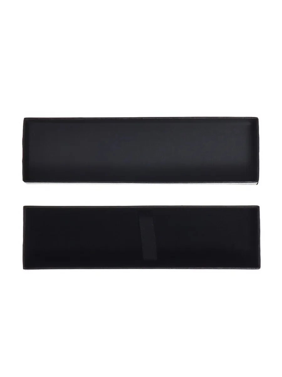 Элегантный чёрный футляр для ручки с тиснением