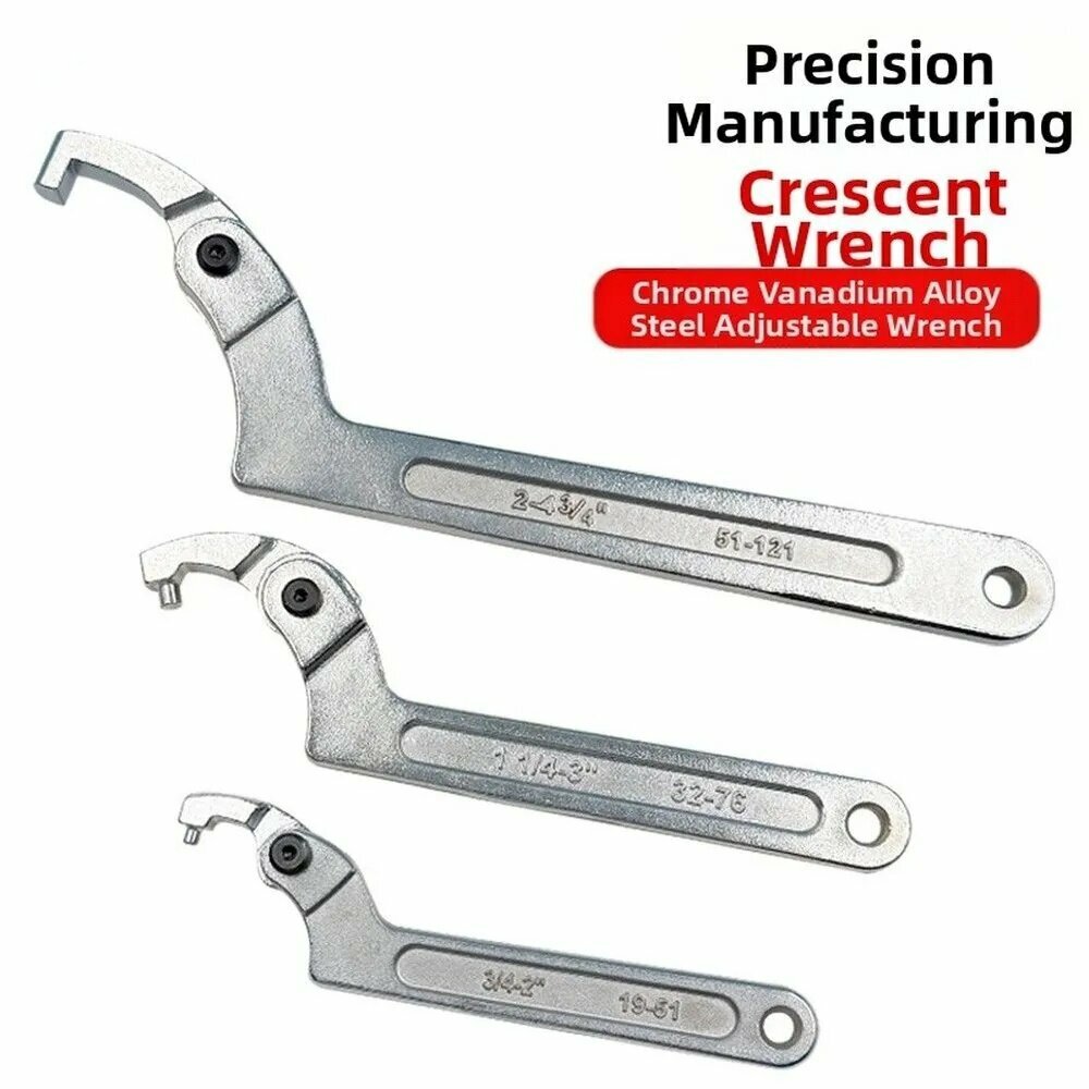 Регулируемый Серповидный Гаечный Ключ с Крюком-Гаечным Ключом для Водяного Амортизатора Мотоцикла