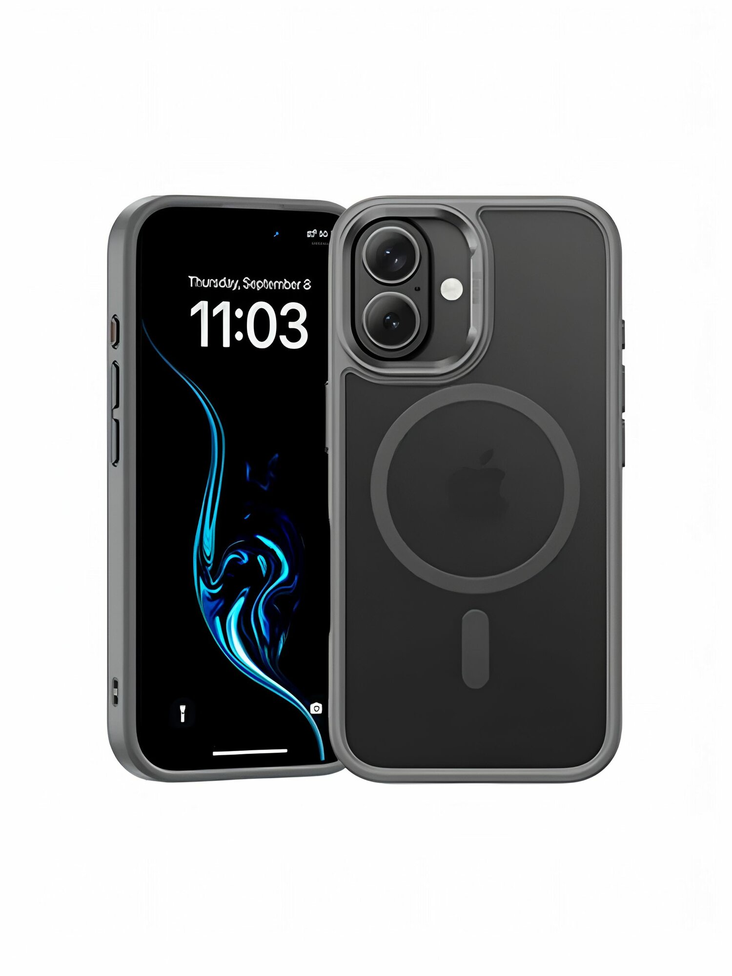 Чехол силиконовый Benks Mist Protective Case (MagSafe) для iPhone 16 Plus 6.7", цвет серый (Grey)