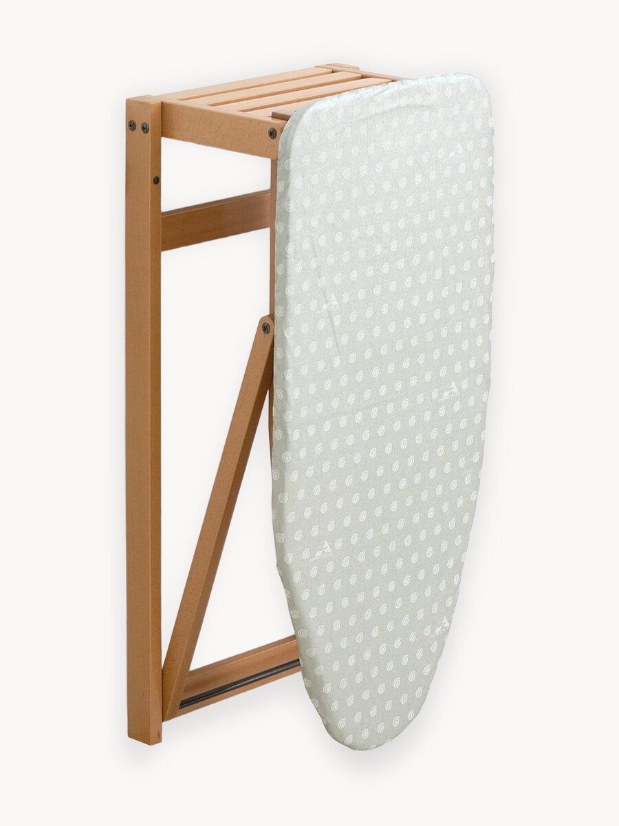 Гладильная доска Arredamenti STIRO Италия, настенная, деревянная, коричневая, 108 х 40 х 86 см