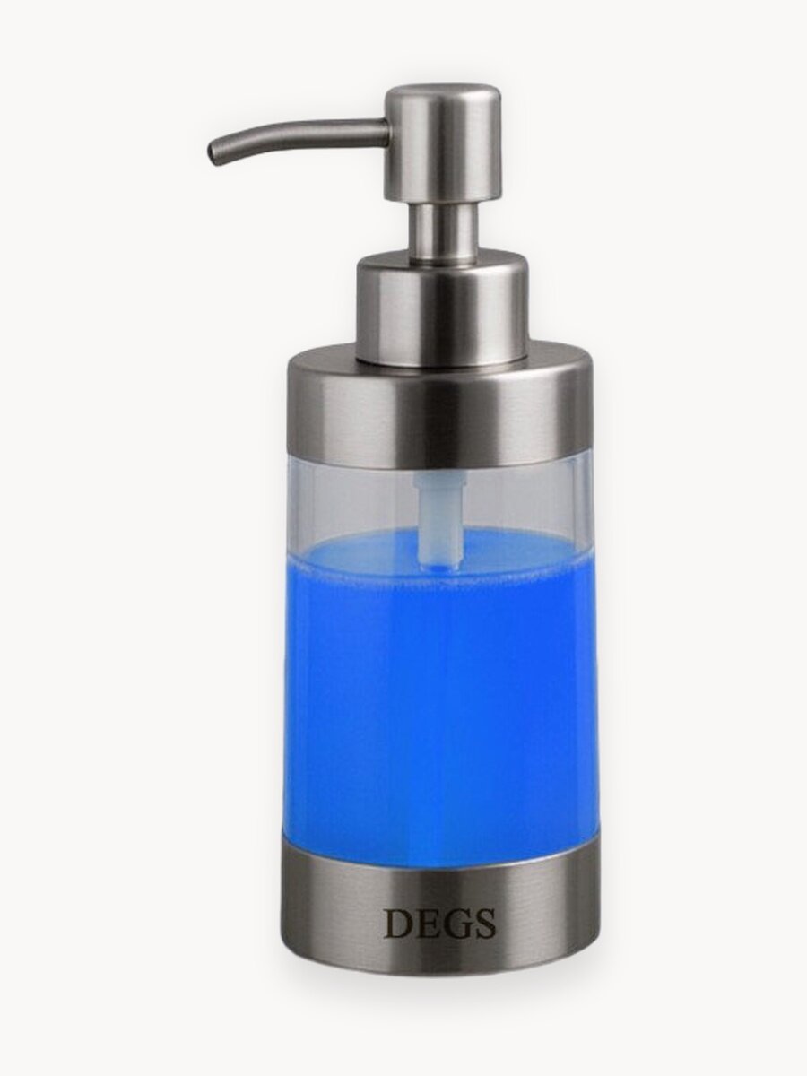 Диспенсер для мыла DEGS WS-151, нержавеющая сталь, серебристый, матовый