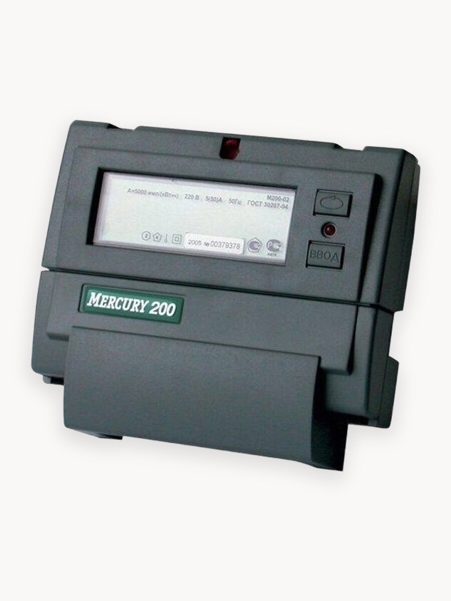 Электросчетчик Инкотекс Меркурий 200.02, возможность программирования под любое тарифное расписание