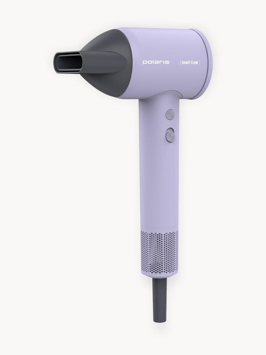 Фен для волос Polaris PHD 1120 с насадкой концентратором и диффузором, сиреневый