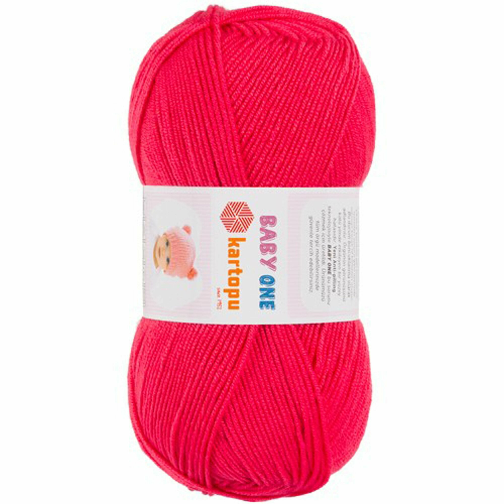 1 Моток Пряжа Kartopu BABY ONE 100% Акрил антипилинг 100 гр. - 250 м. цвет - 254