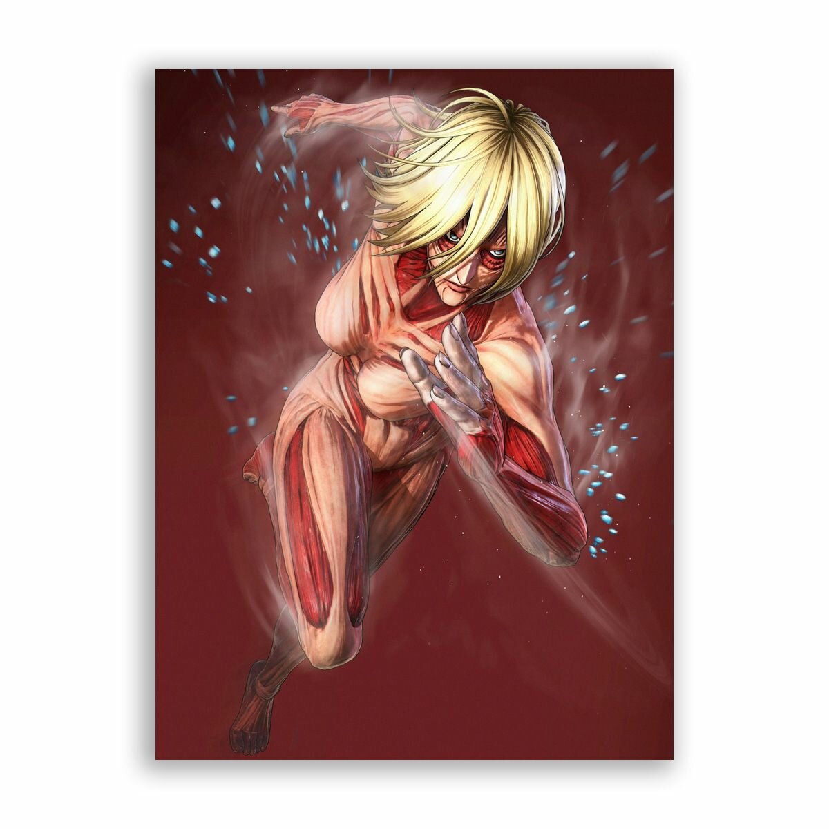 Постер, плакат на бумаге / Атака Титанов: Женская Особь / Размер 30 x 40 см