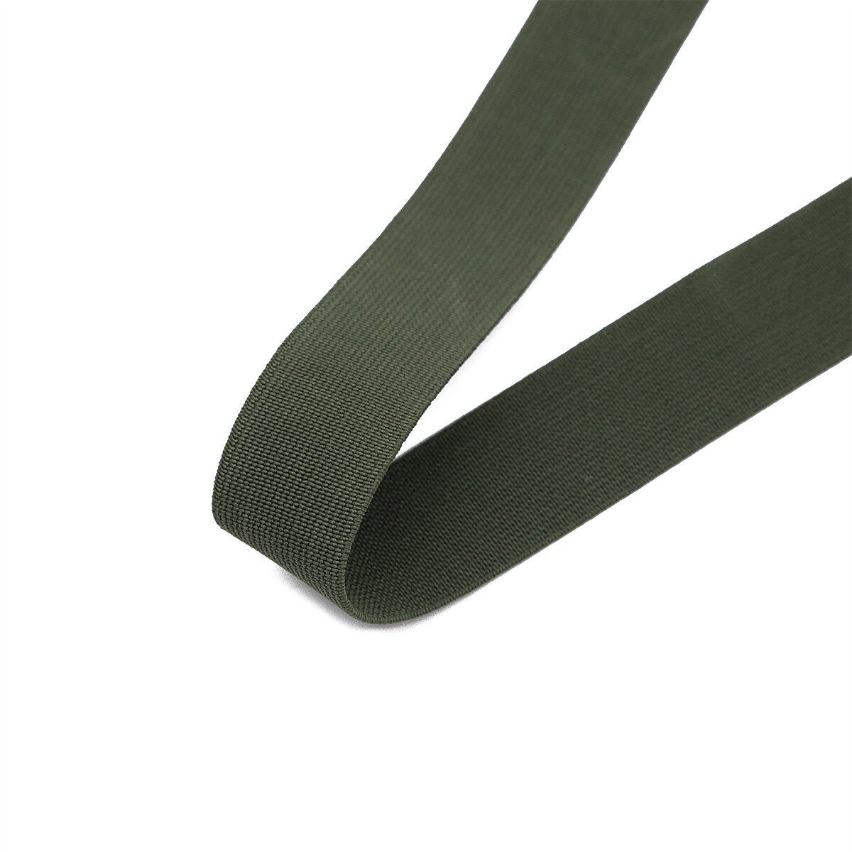 Резинка вязаная 14,56г/м, эластичность 125%, 25мм*25м, оливка, Греция