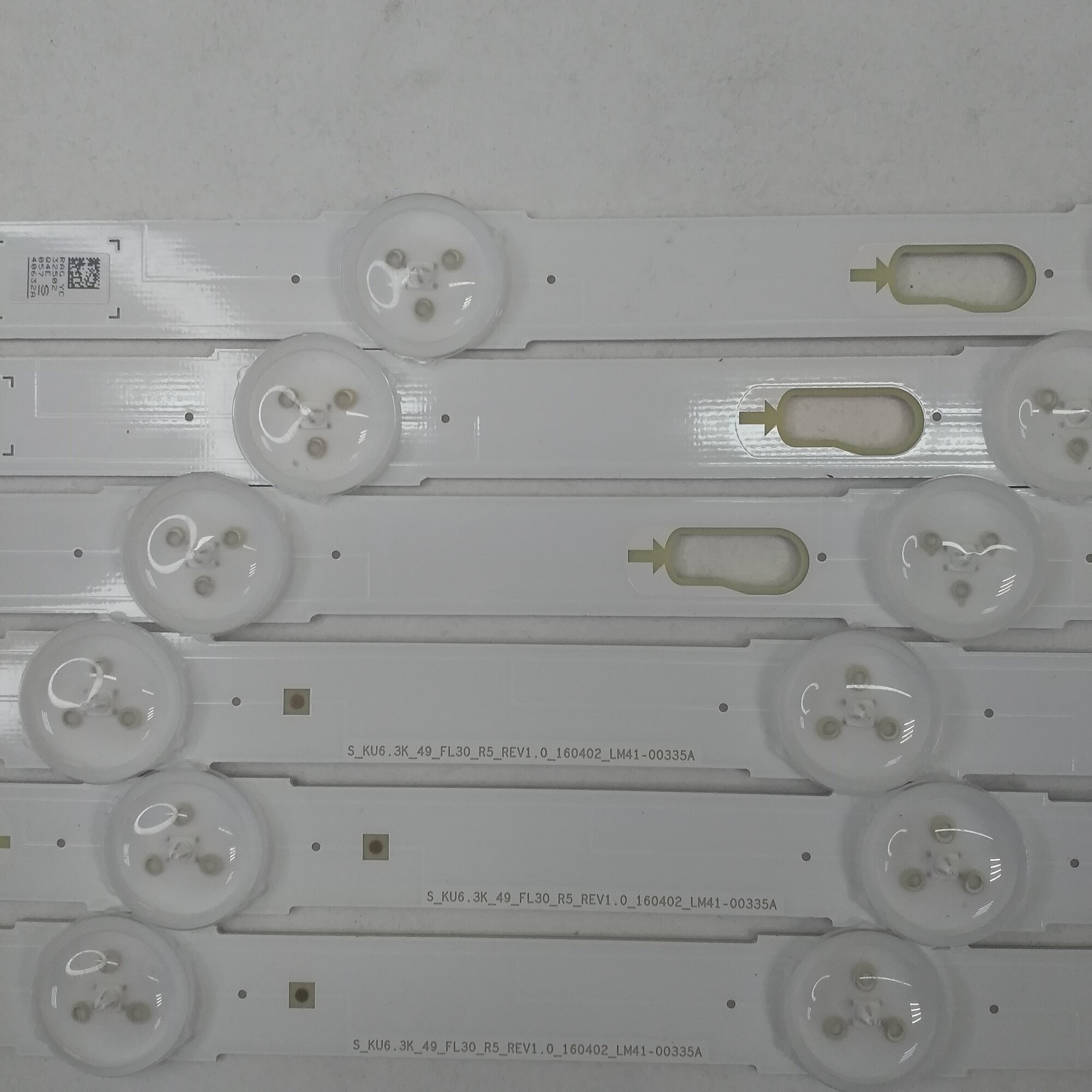 Подсветка (S_KU6.3K_49_FL30_R5 + S_KU6.3K_49_FL30_L7) (3 шт.) для Samsung UE49KU6100U Б/У с разбора