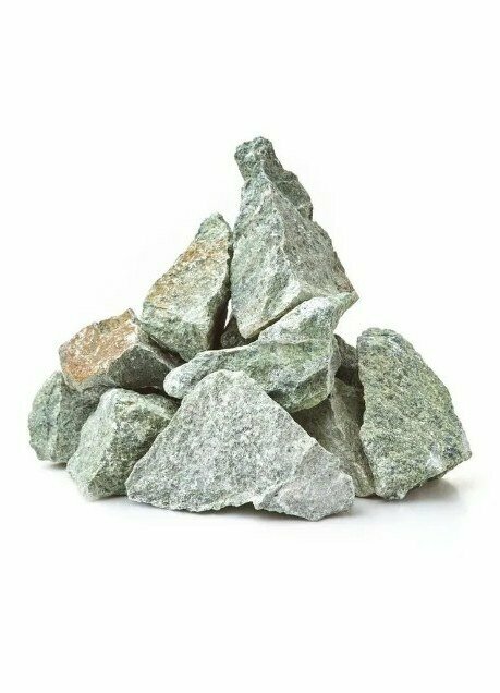 Камни для бани Жадеит Колотый 20 кг (фракция 80-130мм) Студия Камня