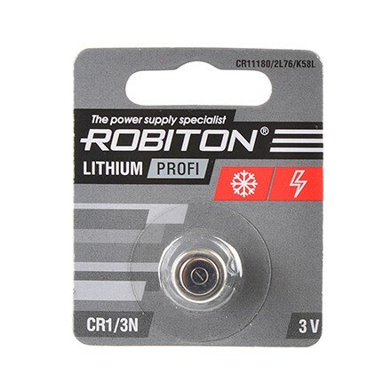 Батарейка ROBITON Lithium Profi CR1/3N, в упаковке: 1 шт.
