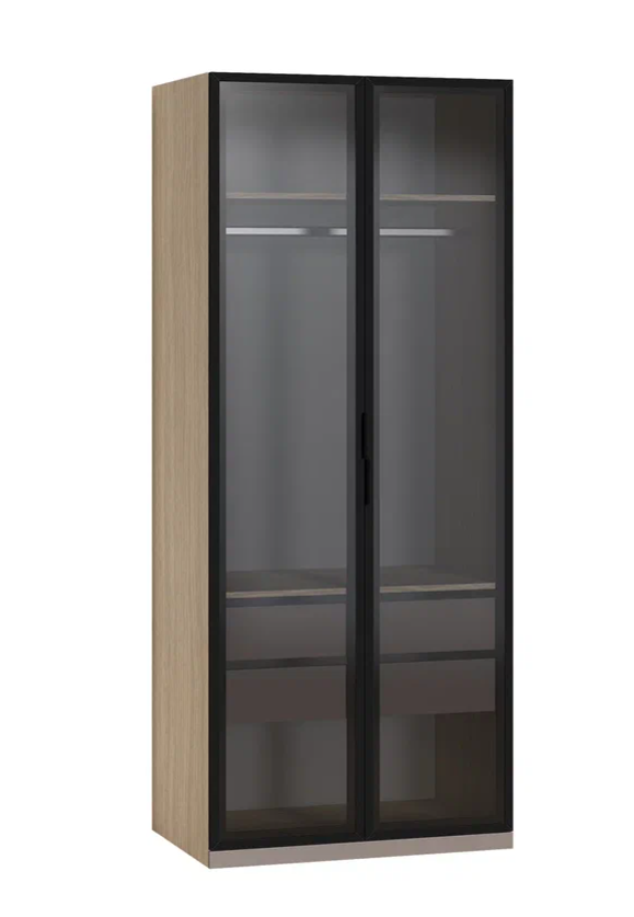 Шкаф-витрина Mobi Амьен 16.395 Плэйн, Веллюто Капучино AG 707 ПВХ