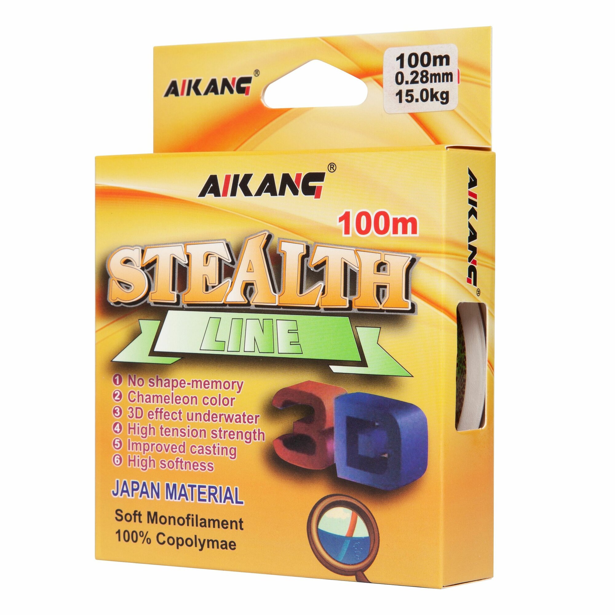 Леска "AiKang" STEALTH LINE (100м, 3D-эффект, д.0.30 мм)