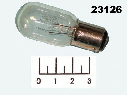 Лампа 220V 15W BA15D для швейных машин 22*56мм (AU-225615)