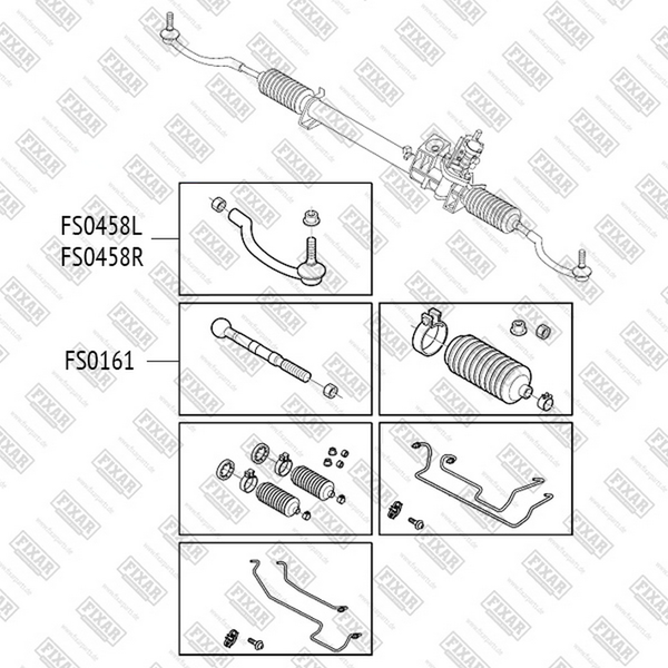 FIXAR FS0458R наконечник рулевой тяги Volvo (Вольво) v70 / s60 00-