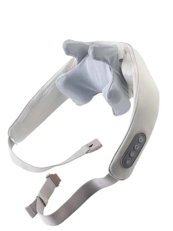 Массажер 3D многофункциональный для спины, плеч и шеи 6 роликов