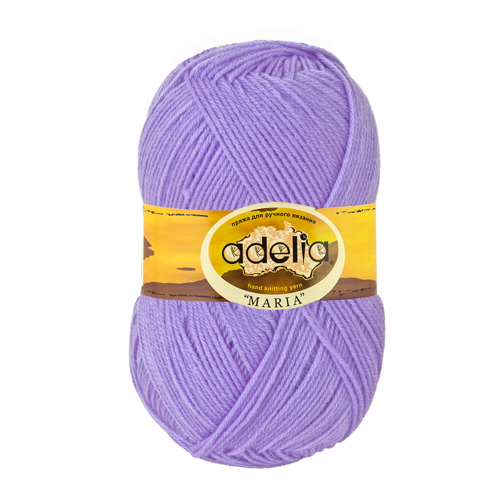 Пряжа ADELIA "MARIA" 100% акрил 50 г 227 м №10 фиолетовый