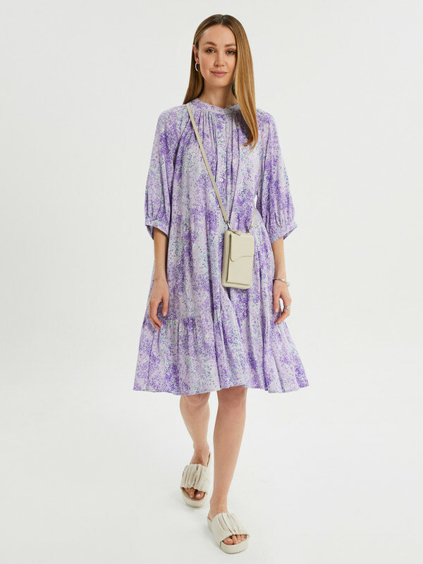 Платье Платье с воланами, сарафан с цветочным принтом