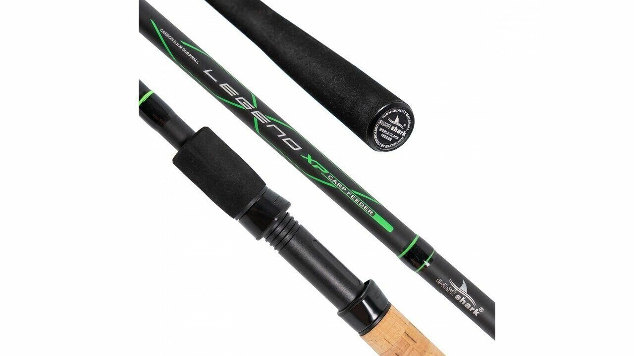 Удилище фидерное 3.9 м со сменными вершинками EastShark - Legend Feeder 150 гр 13 ft