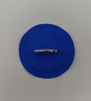 Рым из ПВХ с кольцом D-ring на Sup борд, каяк и лодку (синий) 1 шт.