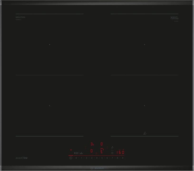Варочная поверхность индукционная Bosch PVQ695HC1Z черный