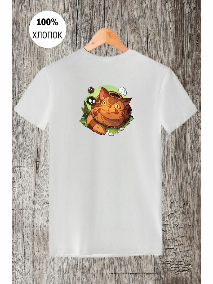 Футболка аниме мой сосед тоторо котобус миядзаки