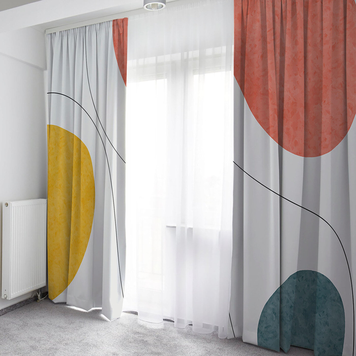 Шторы (фотошторы) из габардина, 290х220 см, Good Room