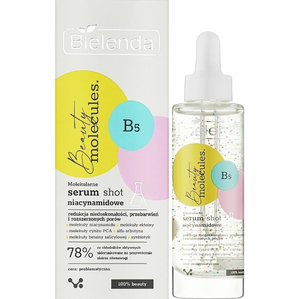 BIELENDA Молекулярная сыворотка для лица Beauty Molecules Niacinamide Shot Serum