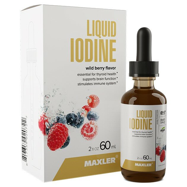 Maxler IODINE DROPS, 60 мл (Лесные ягоды)