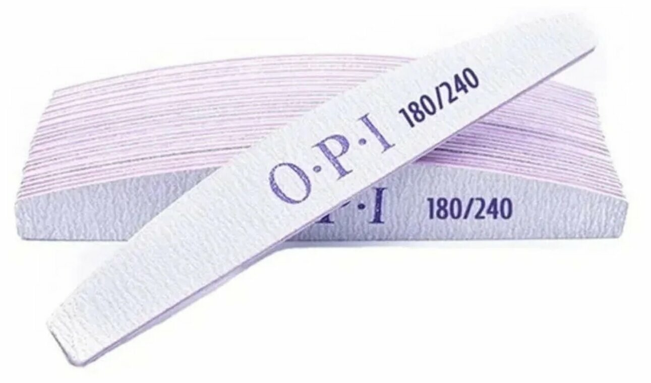 OPI пилка для изменения длины 180/240, 25 шт, серый