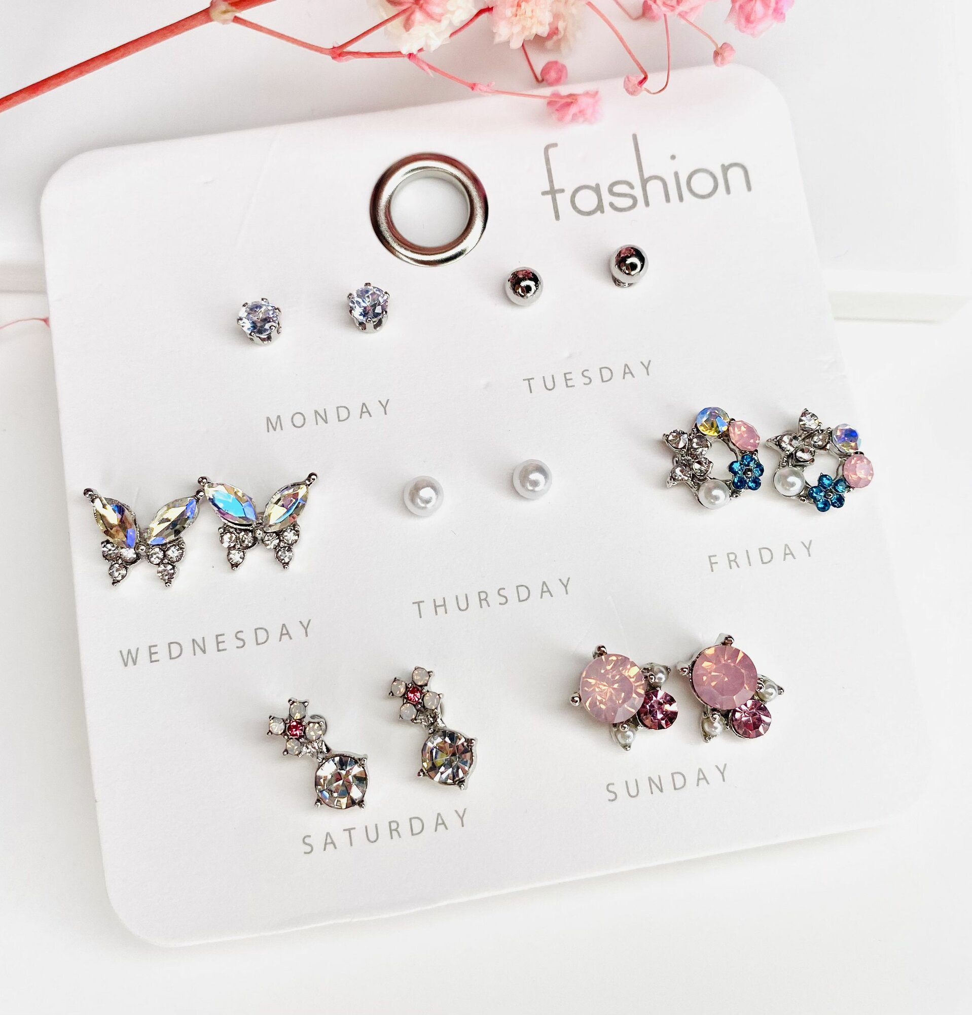 Комплект серег, жемчуг имитация, искусственный камень