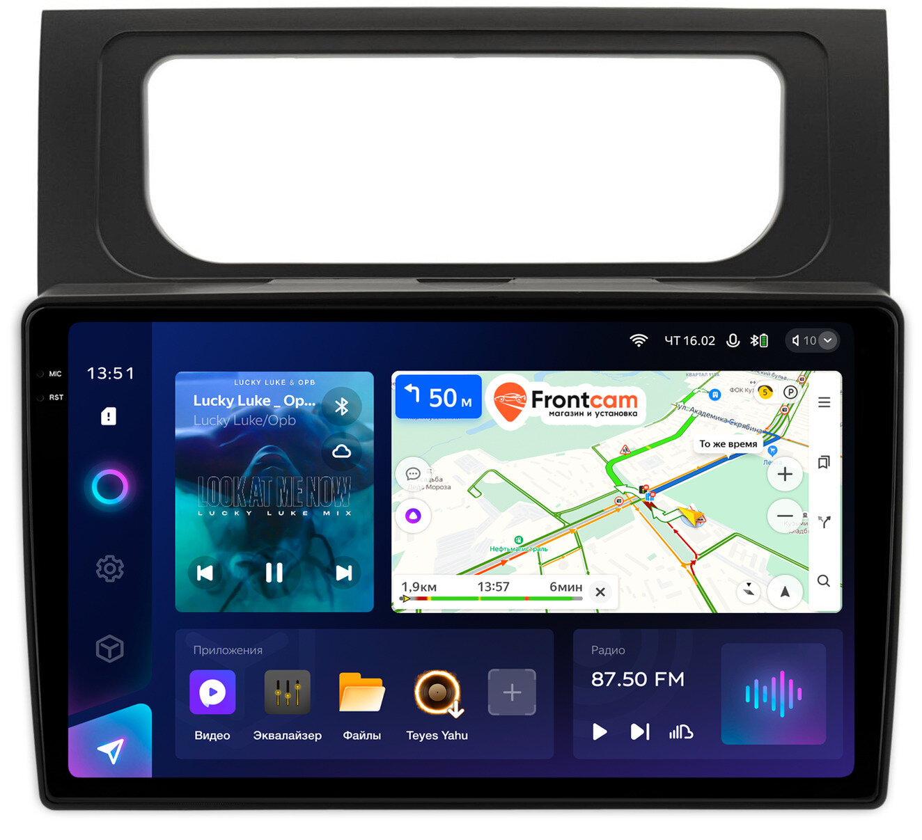 Штатная магнитола Volkswagen Touran 2 2010-2015 (черная) Teyes CC3 2K 4/64 10.36" RM-10-1164 Android 10 (4G-SIM, DSP, QLed)