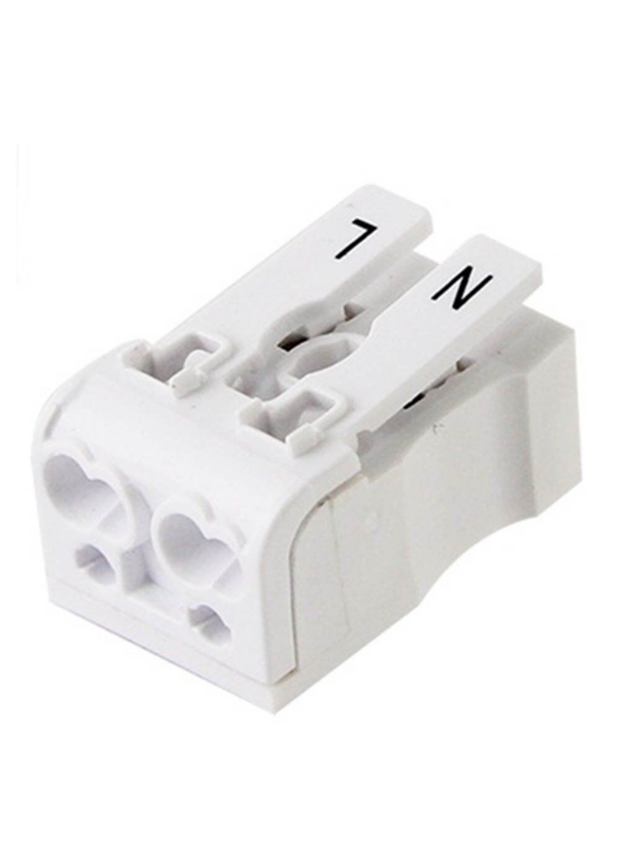 Клемма пружинная соединительная КСПн2-L+N, 16 A, с монтажной ножкой TDM {SQ0510-0106} (1 шт)