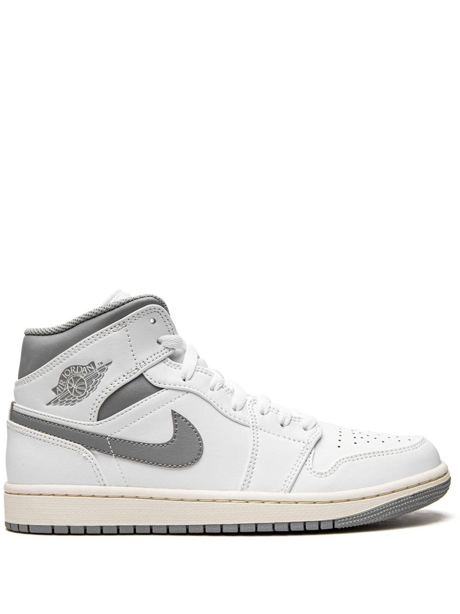 Кроссовки Air Jordan 1 Mid White/Stealth Grey