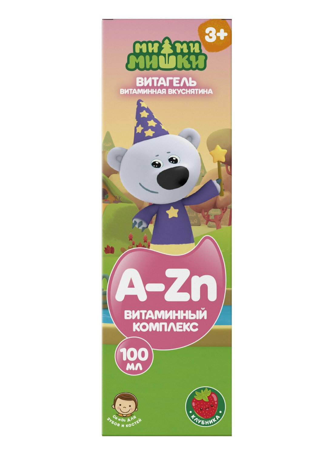 Витаминный комплекс Ми-Ми-Мишки ВитаГель для детей Клубника 100 мл.