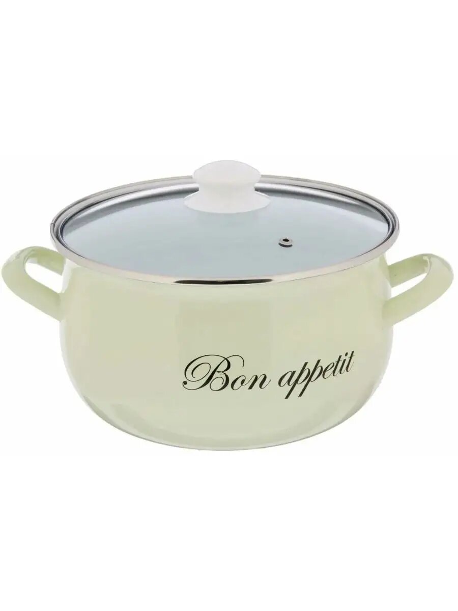 Эмалированная Кастрюля 2,1 л