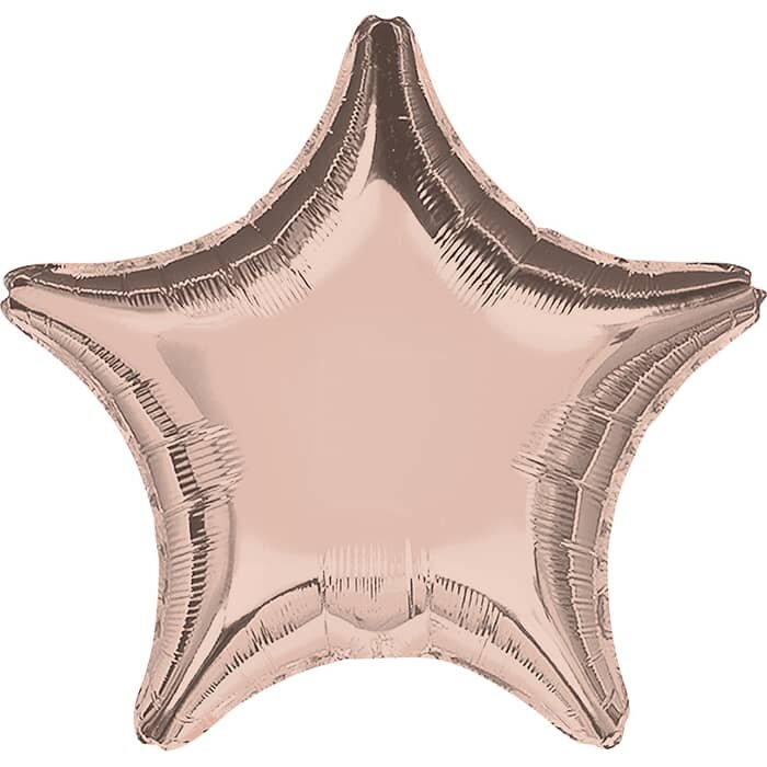 Шар ненадутый А Б/РИС звезда 19" Металлик Rose Gold