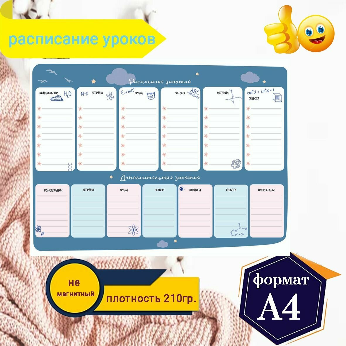 Расписание уроков "Очки"