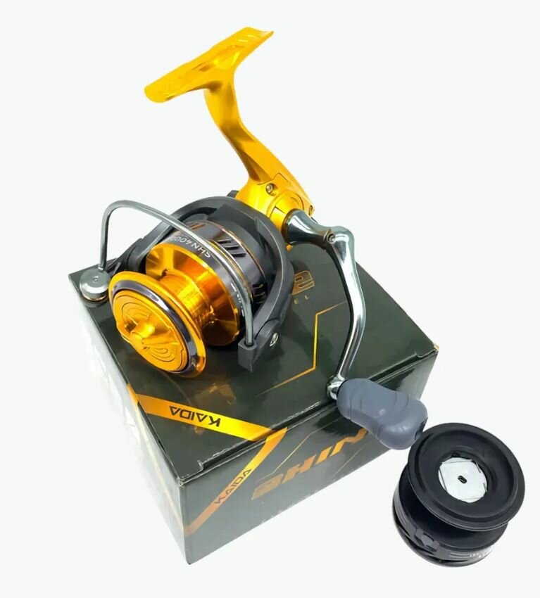 Катушка спиннинговая Kaida SHN800, передаточное число 5,2:1 (маленькая шпуля) / Катушка рыболовная