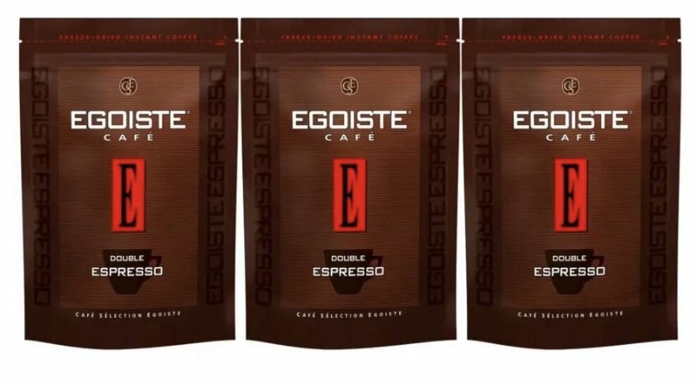 Кофе растворимый EGOISTE Double Espresso, 70г х 3шт