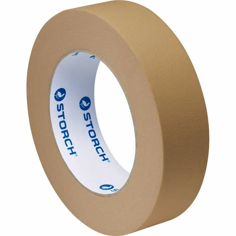 Малярная лента STORCH Das Braune, обладает средней клеящей способностью и средней влагостойкостью, коричневая, Ширина 30 мм, Длина 50 м