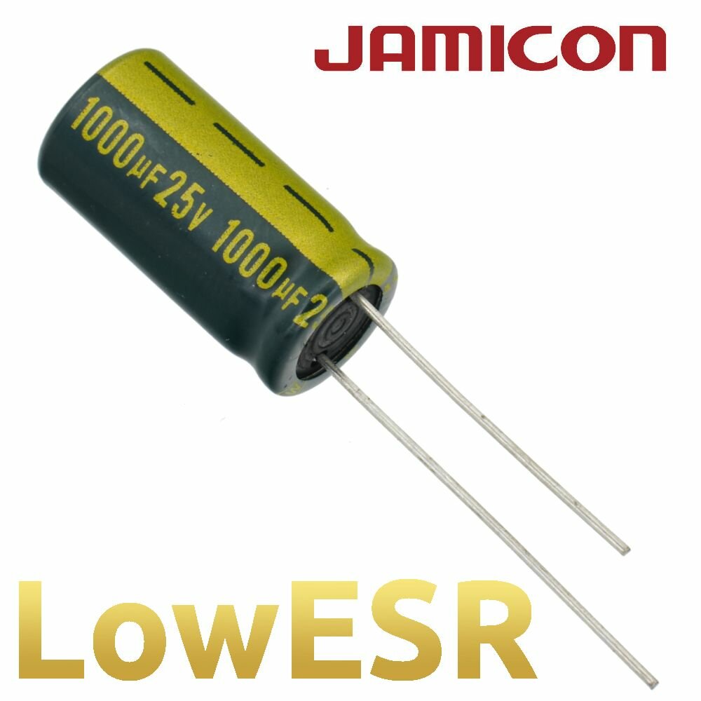 1000мкФ 25В / WL / 10х21 / 105 С / конденсатор электролитический (4шт)