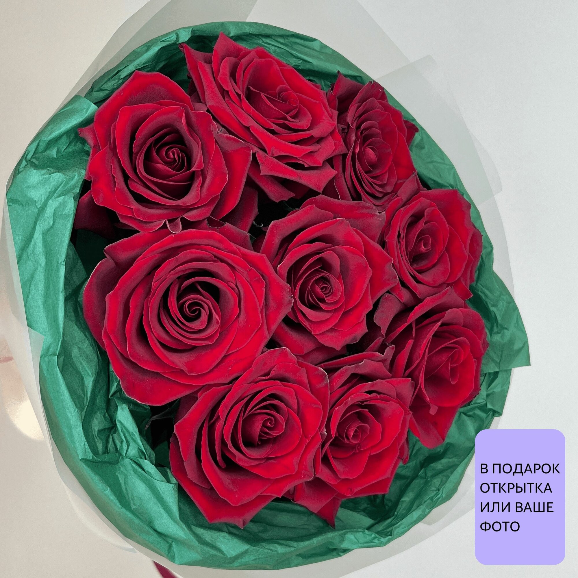 Букет Mon cher из 9 красных роз Эксплорер