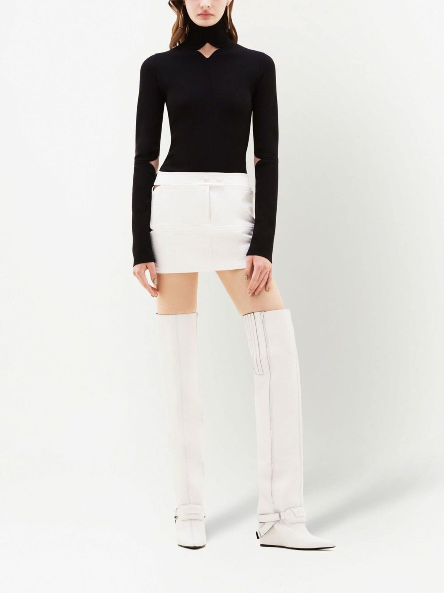 Юбка courreges, размер 40, white — фото 1