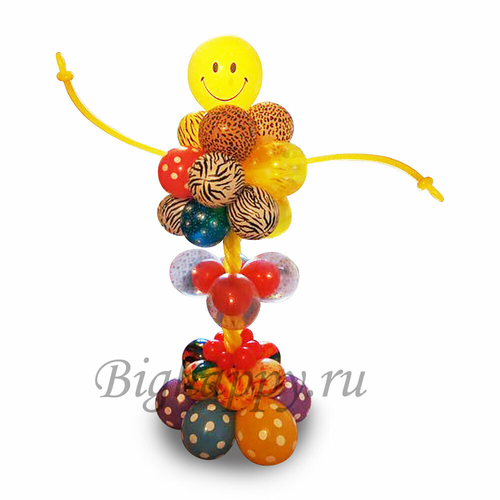 Человечек из шаров ассорти