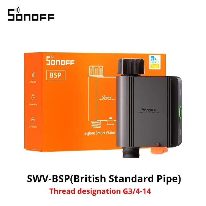 SONOFF SWV BSP Zigbee Умный водяной клапан SWV-BSP