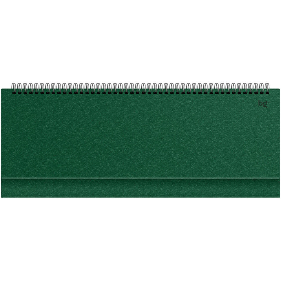 Планинг недатированный, 56л, 330*130мм, балакрон, BG "Ariane. Dark green", 370455
