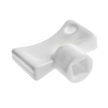 Ключ пластиковый белый для крана Маевского