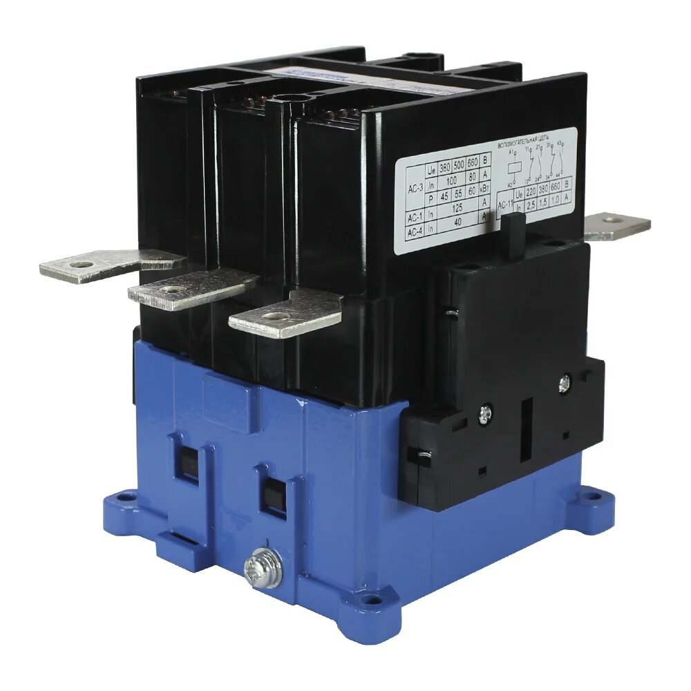 Электромагнитный пускатель Электротехник ПМ12-100150 УХЛ4 В, 380В/50Гц, 2з и2р, 100А, нереверсивный, без реле, IP20 ET502580