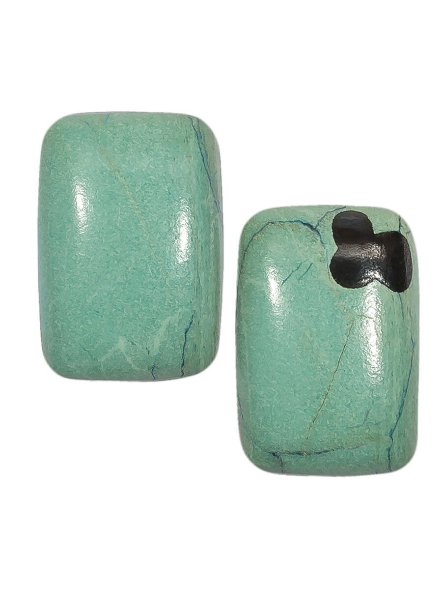 Кабошон Хризоколла (пара) 19х13х5 мм.