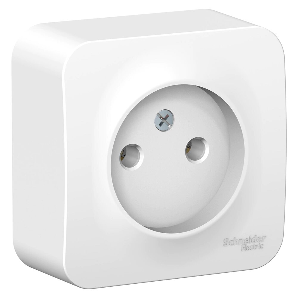 Розетка Schneider Electric Бланка без заземления белая