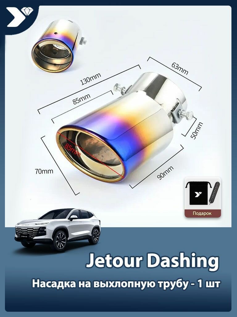 Jetour Dashing Насадка на выхлопную трубу